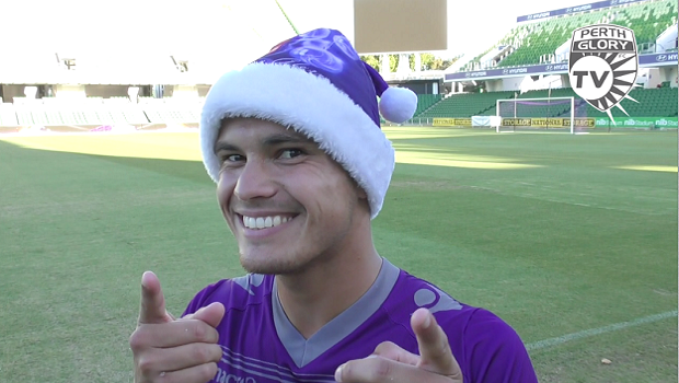 Perth Glory players sing "We wish you a Merry Christmas" - Perth Glory
