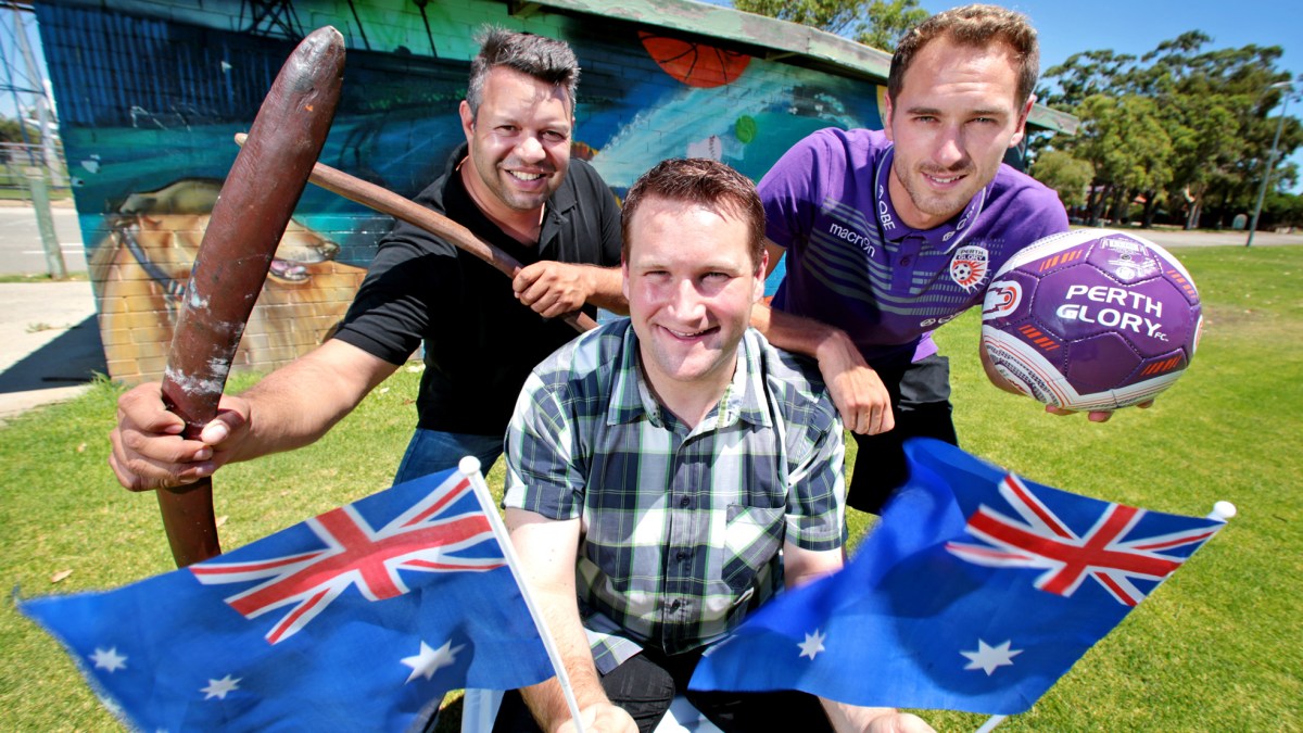 Glory Stars celebrate Australia Day at Bassendean fireworks - Perth Glory