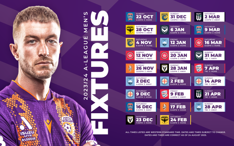 2023/24 ALM and ALW Fixtures confirmed - Perth Glory