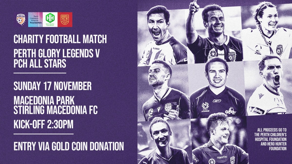 Glory Legends Charity Match returns this month! - Perth Glory