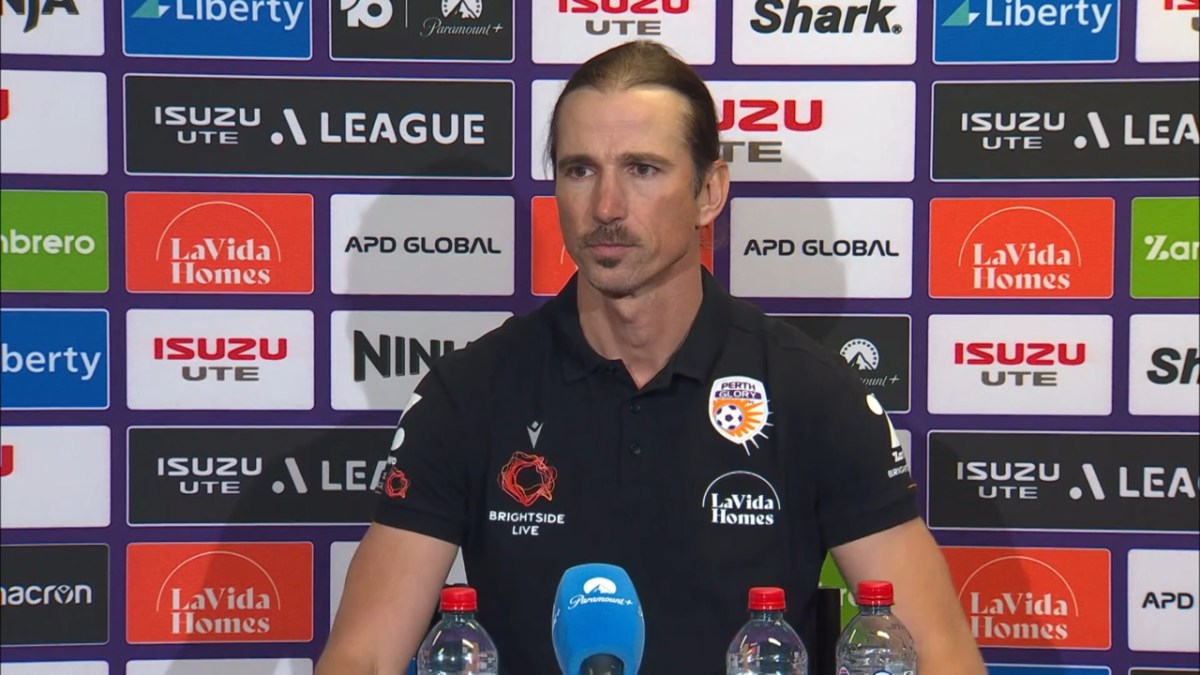 Adam Griffiths | Press Conference | Perth Glory v Central Coast ...