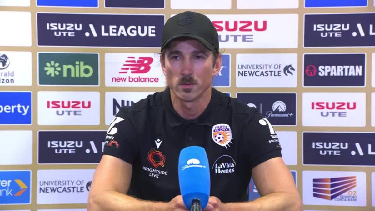 Adam Griffiths | Press Conference | Newcastle Jets v Perth Glory | A ...