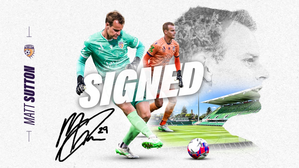 Glory sign goalkeeper Sutton on three-year deal - Perth Glory