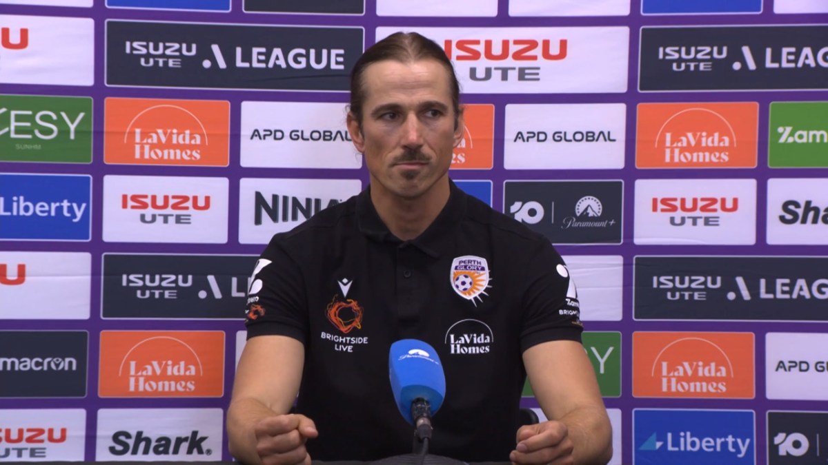 Adam Griffiths | Press Conference | Macarthur Bulls v Perth Glory | A ...